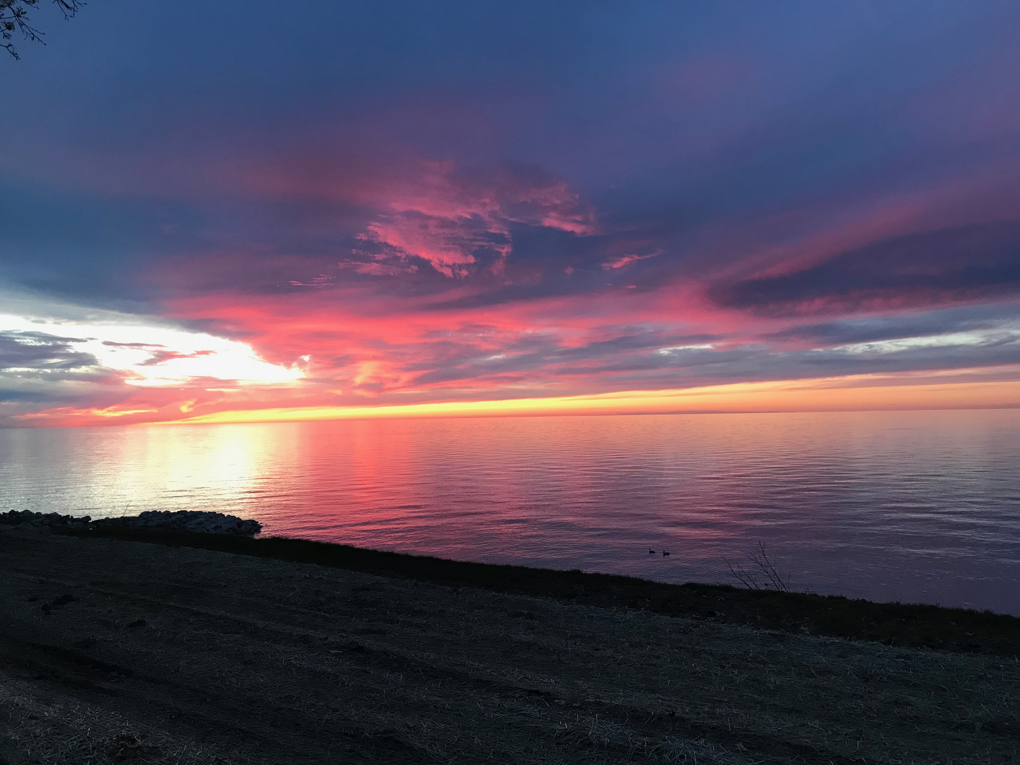Lake Erie Sunset, April 24, 2019 – Debbi Snook